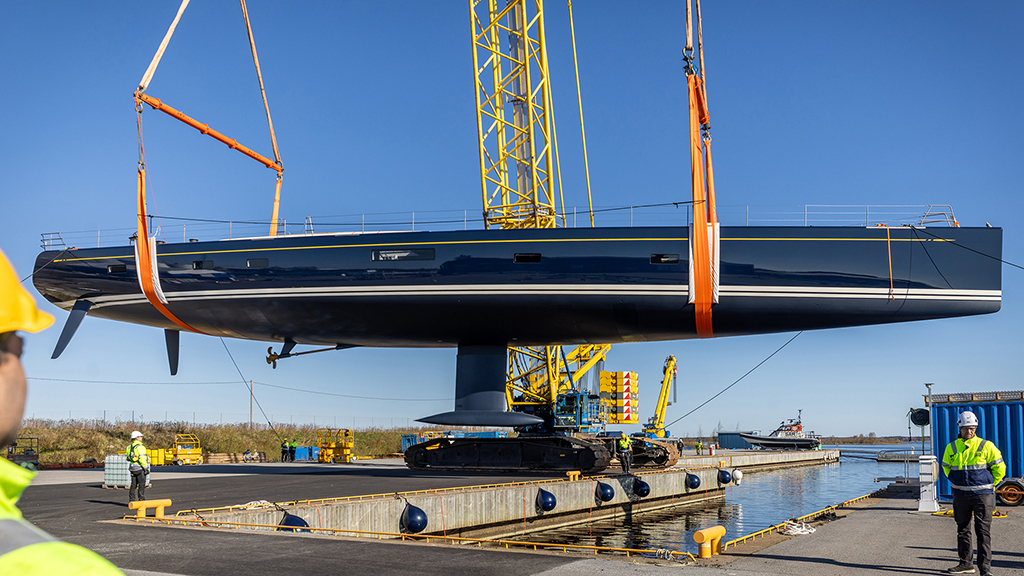 Swan Maxi Yacht 128 hits the water - German Frers