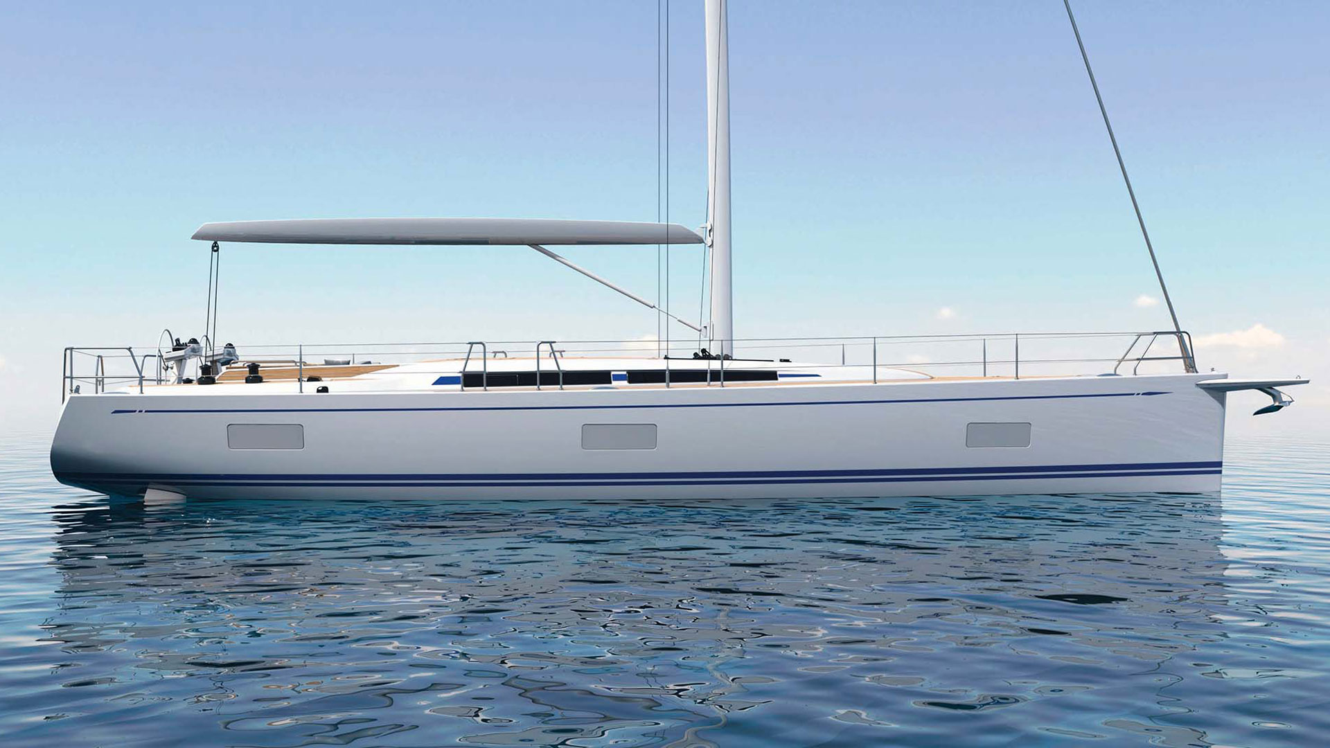 New Swan 55 Hull Design | German Frers Yacht Architecture